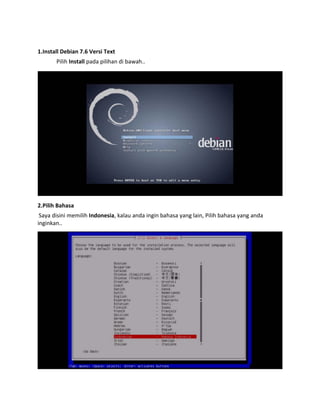Job sheet tutorial debian tugas pak solihin | PDF