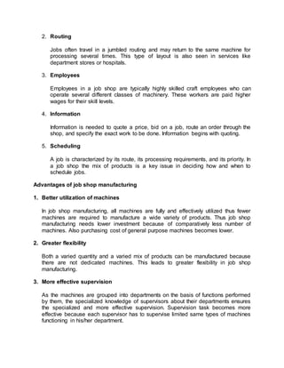 Job shop production system final | PDF