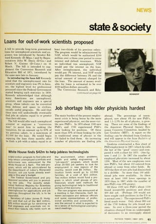 Job shortage hits older physicists hardest 1970 | PDF