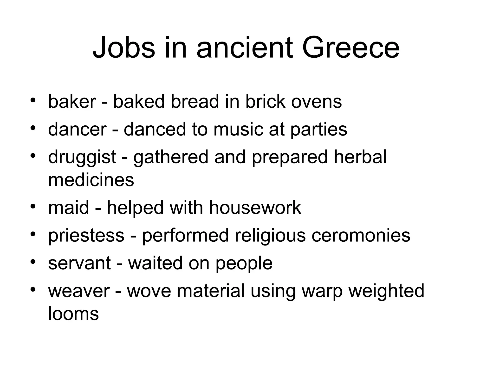 Jobs in ancient greece | PPT