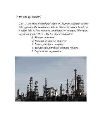 EXPLORE THE JOB OPPORTUNITIES IN BAHRAIN | PDF