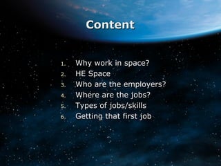 Jobs in Space | PPT