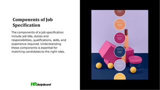 What is Job Specifcation in HRM, Job Spec | PPT