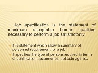 Job specification | PPTX