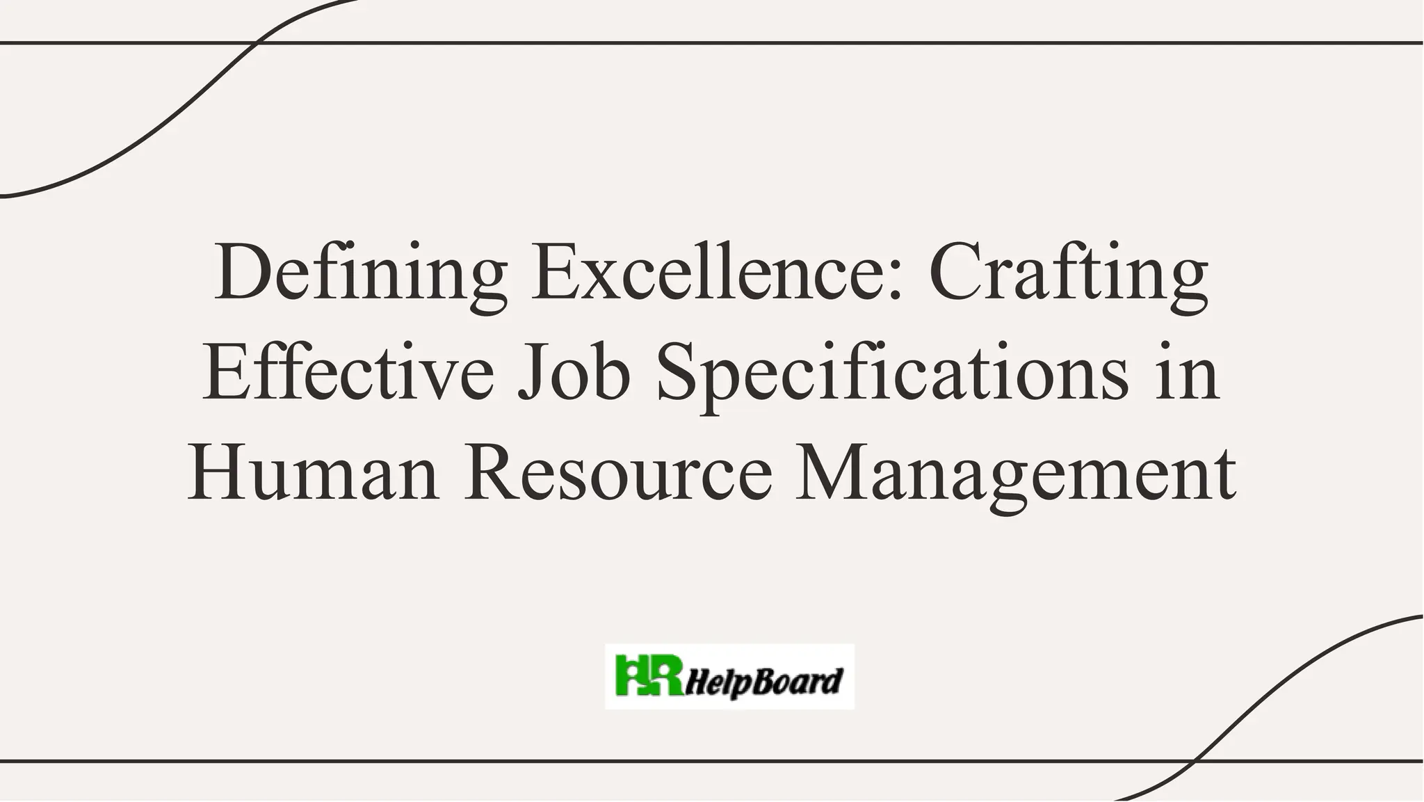 Job Specification in Human Resource Management | PPT