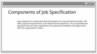 job specification meaning.pptxjob specification | PPTX