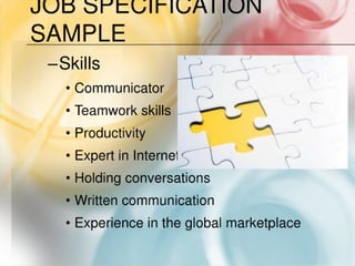 Job specification | PDF