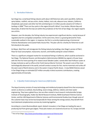 Jobs plan - Bob Filner | PDF