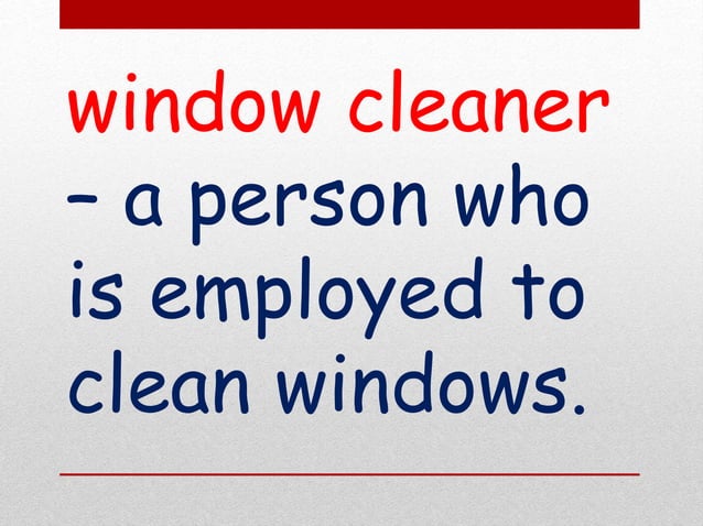 Jobs that end in -er | PPTX