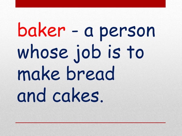 Jobs that end in -er | PPTX