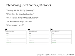 Job stories - Templates and Case Study | PPTX