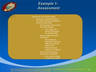 Job & task analysis | PDF