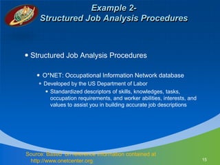 Job & task analysis | PDF