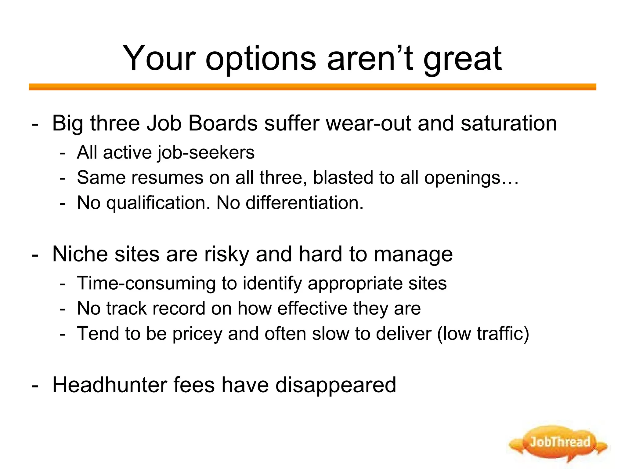 Job Thread Presentation Webex | PPT