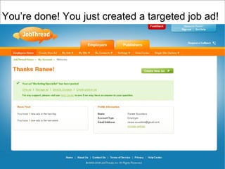 Job Thread Presentation Webex | PPT