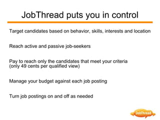 Job Thread Presentation Webex | PPT