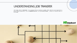 Job Transfer in HRM, Job Tranfer Definition | PPTX