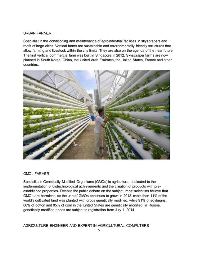 Job trends in agriculture with technology acm | PDF