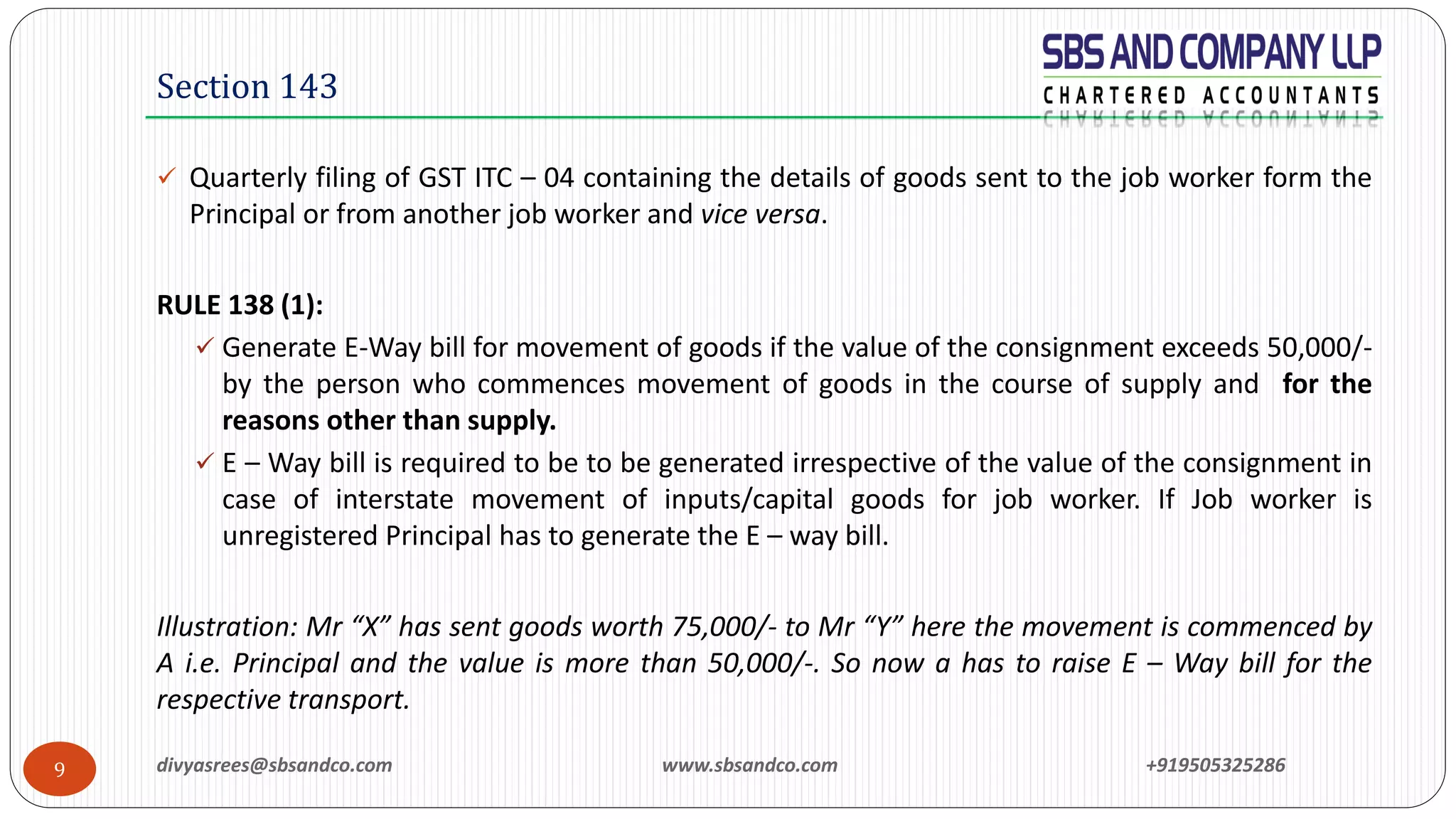 JOBWORK Under GST | PDF