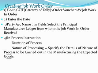 Job work Part 1 | PPT