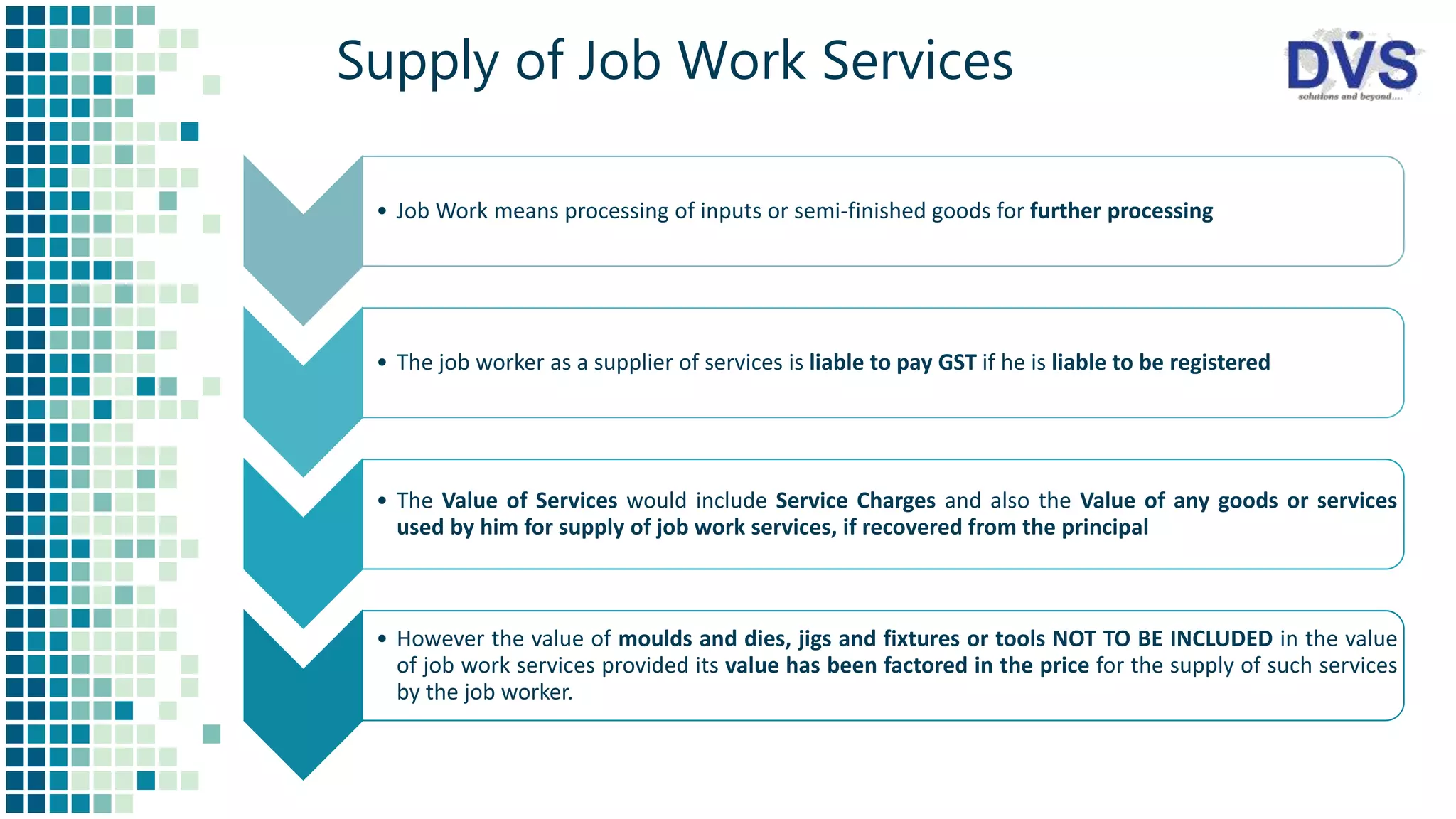 Job Work under GST | PPTX