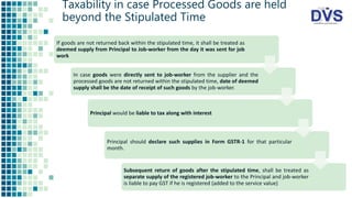 Job Work under GST | PPTX