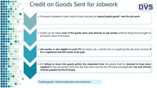 Job Work under GST | PPTX