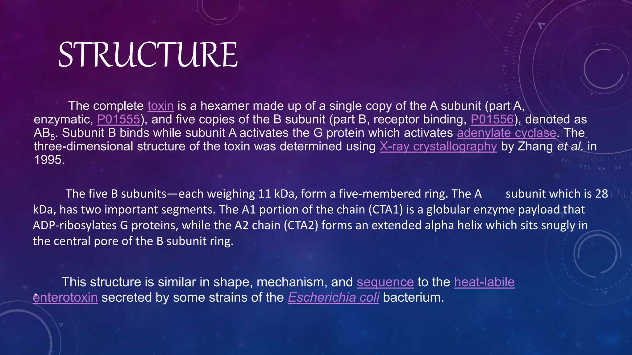 structure and function of cholera toxin | PPTX