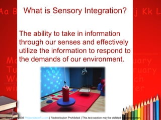 sensory integration presentation | PPT
