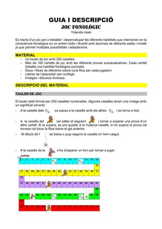 Juego fonologia | PDF