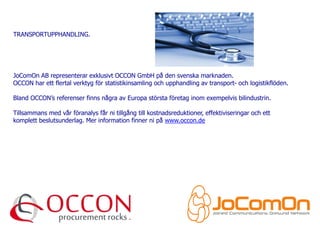 JoComOn - OCCON | PPTX
