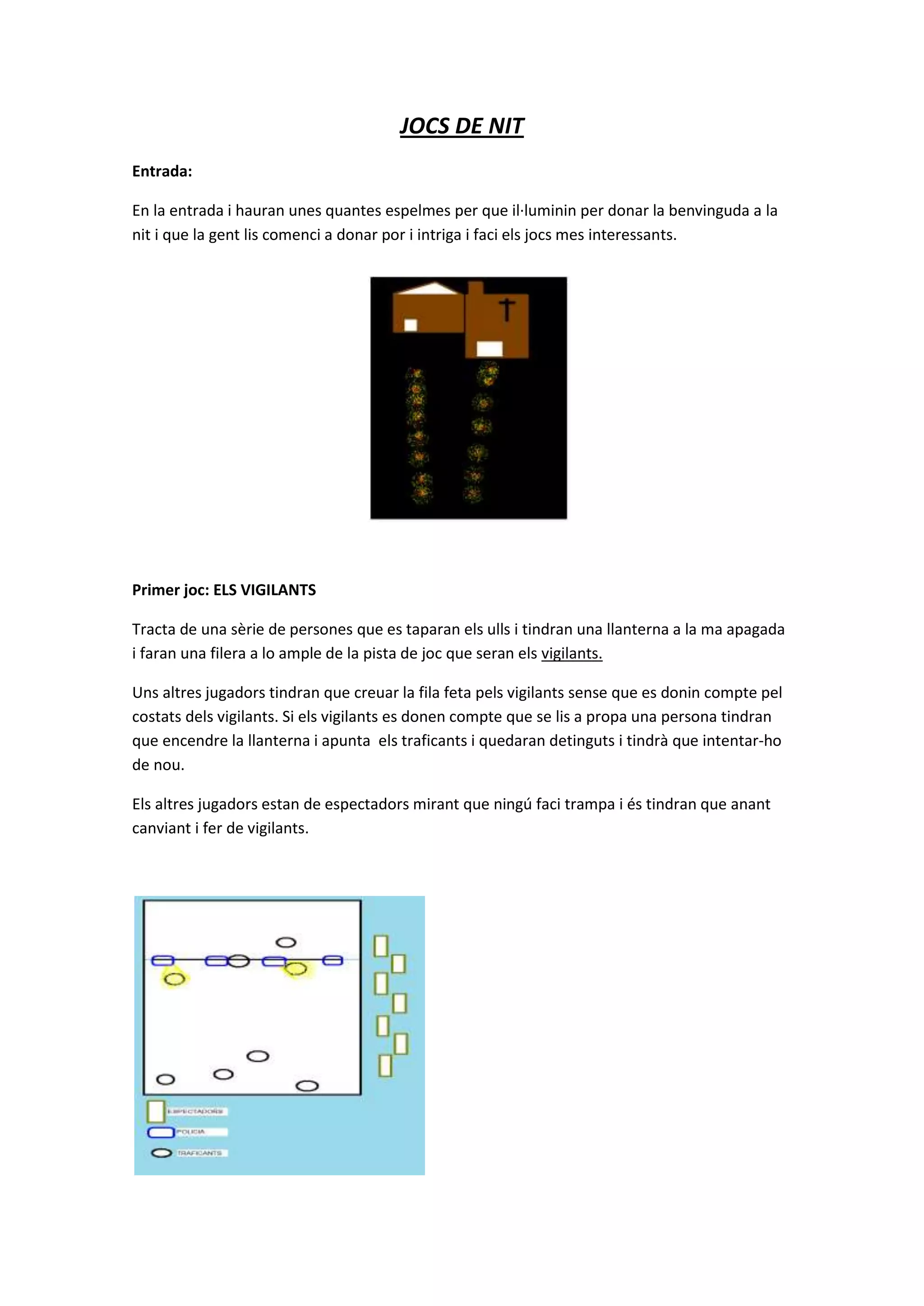 Jocs dia/nit colònies La Cot | DOCX