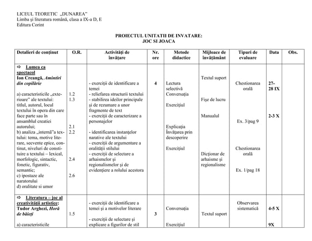 joc si joaca planificare pe unitatea.doc