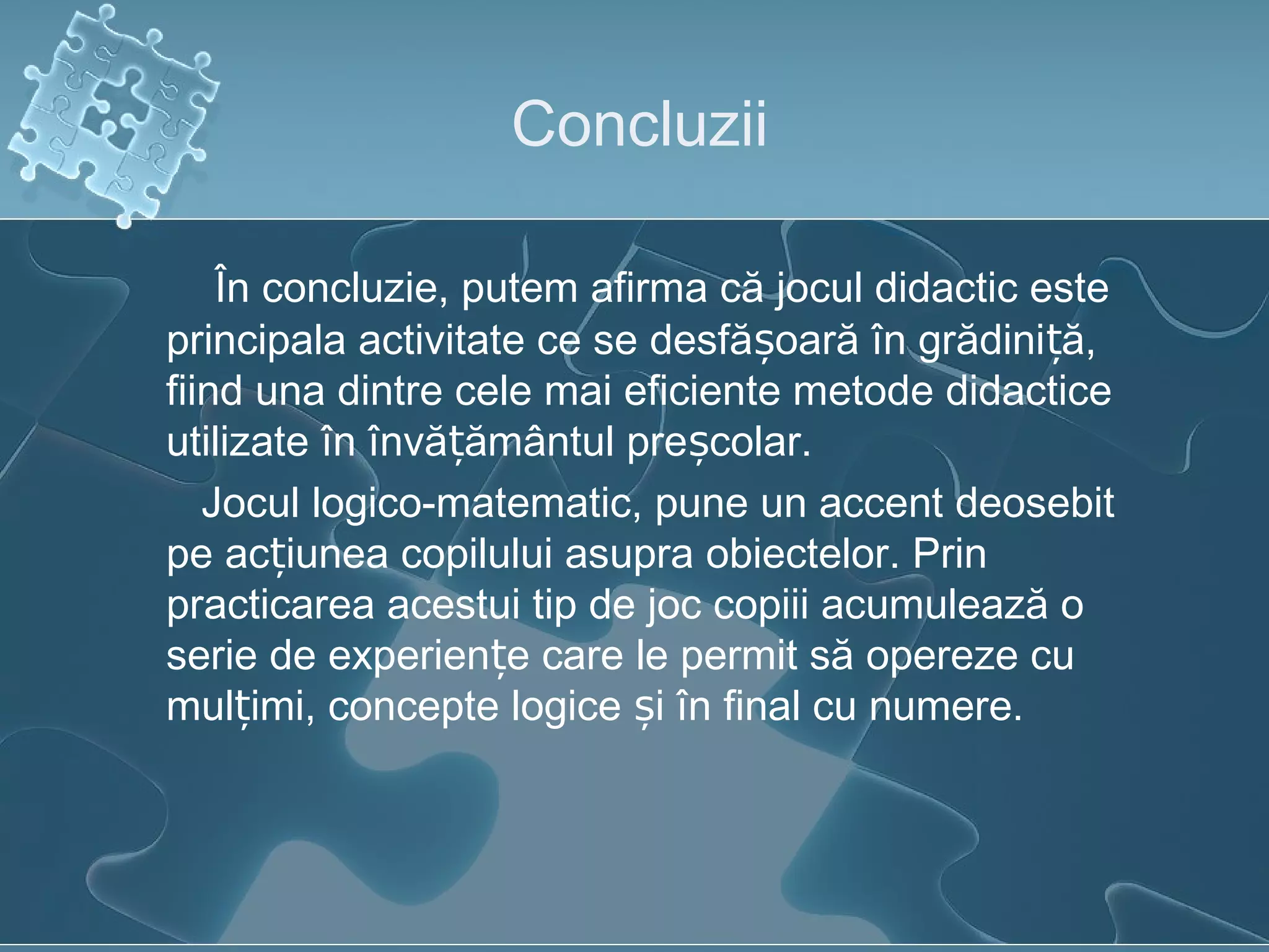 Jocul logico matematic | PPT