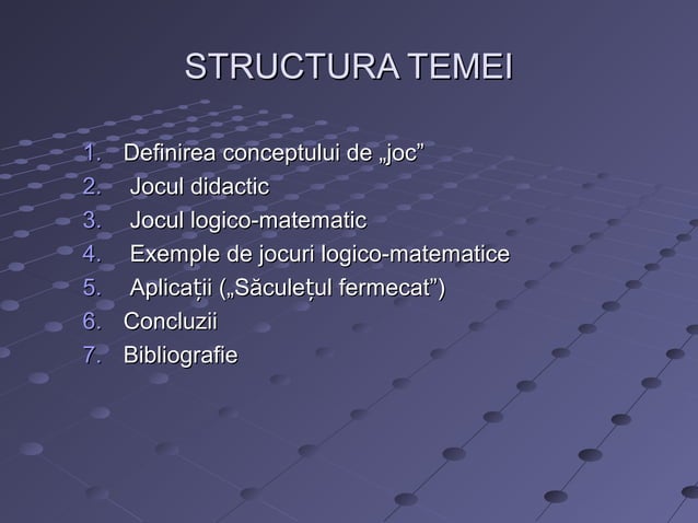 Jocul logico matematic | PPT