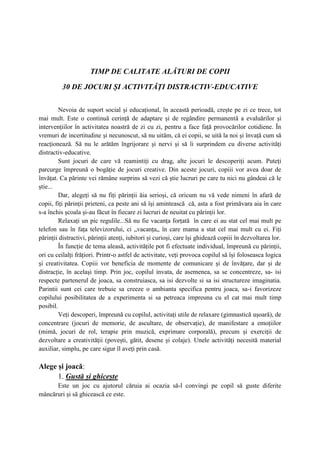 Jocuri si activitati_distractiv_educative | PDF