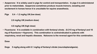 Types of anaesthesia veterinary, ideal anaesthesia, preanaesthesia | PPTX