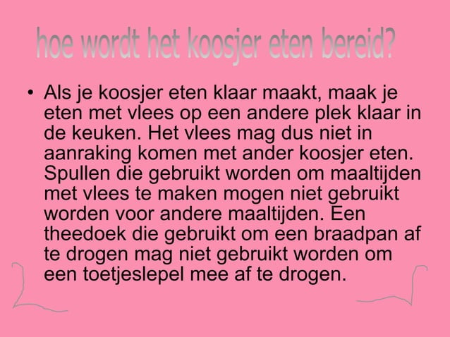 Joden Koosjer Eten | PPT