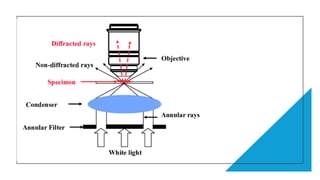 Dark-field microscopy (also called dark-ground microscopy) describes ...