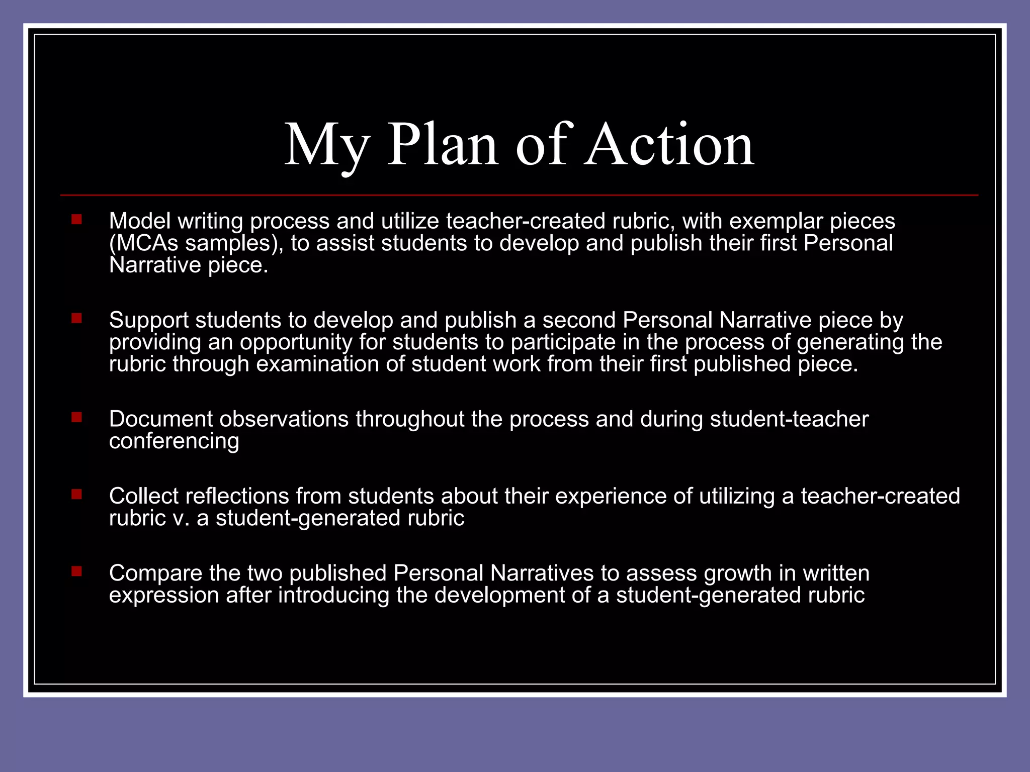 Jodi Student Generated Rubrics | PPS
