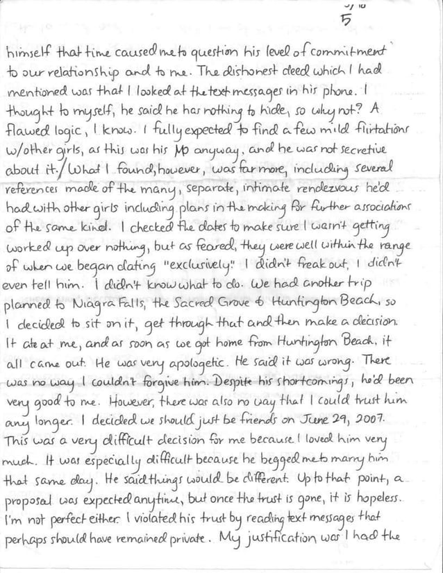 Jodi's letter to travis's family | PPTX