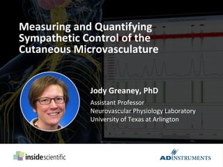 Measuring and Quantifying Sympathetic Control of the Cutaneous ...