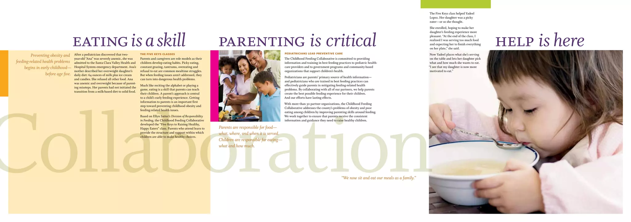 Brochure: Childhood Feeding Collaborative | PDF | Daycare and Pre ...