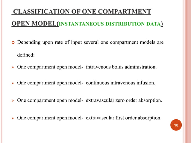 Compartment Modelling | PPTX | Chemistry | Science