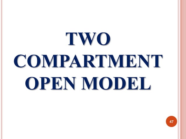 Compartment Modelling | PPTX | Chemistry | Science