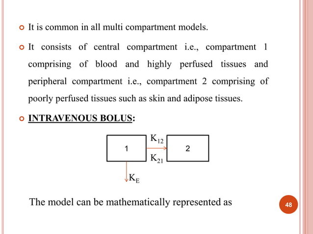 Compartment Modelling | PPTX | Chemistry | Science