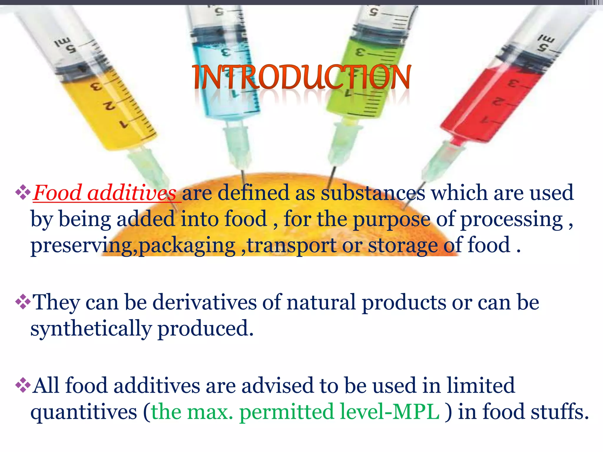 food additive regulations | PPTX