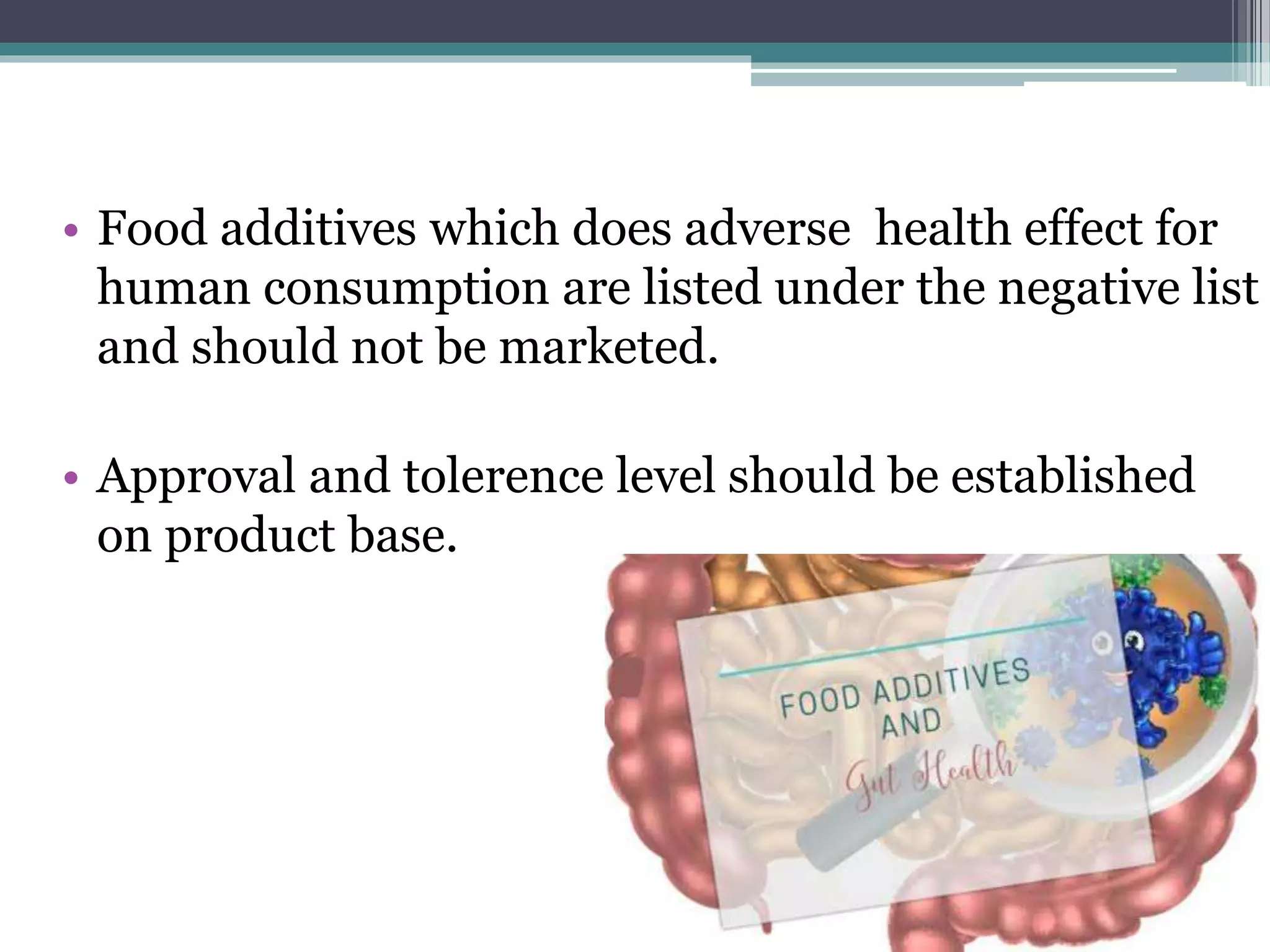 food additive regulations | PPTX