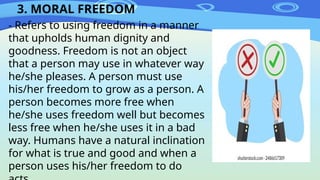 Freedom of the Human Person Introduction to the Philosophy | PPTX