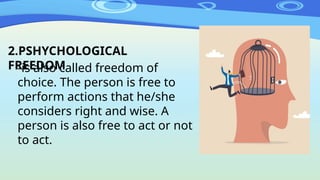 Freedom of the Human Person Introduction to the Philosophy | PPTX